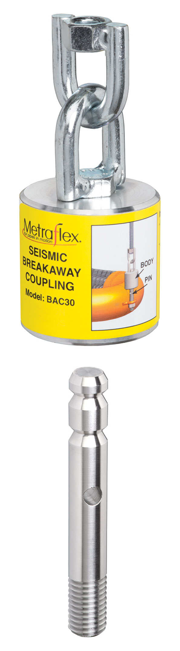 Metraflex Seismic BreakAway Coupling Hanger Connector | HPAC Engineering